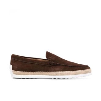 Tod's Raffia Gummislip-On Schuhe - - Shoes - Herren - Braun - 43 EU