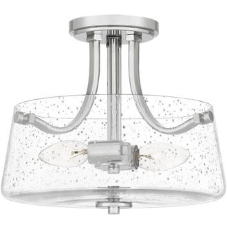 Quoizel Quoizel - Elstead Hollister Bowl Semi-Flush-Deckenleuchte Nickel poliert