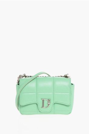 Dsquared2 Quilted Leather Bag with Metal Logo size Unica