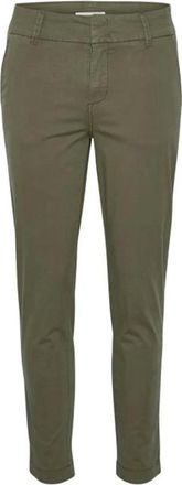 Part Two Femme, Pantalons, Vert, Taille: 42 FR Pantalon Coupe Décontractée Vetiver