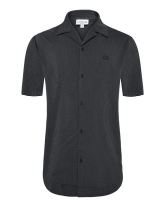 Lacoste Leichtes Kurzarmhemd in Seersucker-Qualit&auml;t, Relaxed Fit in