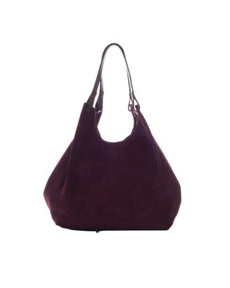 Gianni Chiarini Womens Shoulder Bag Dua Suede Burgundy