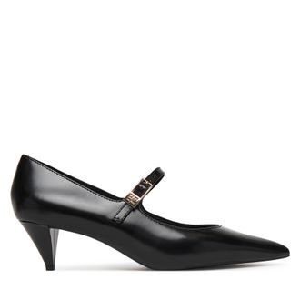 Tommy Hilfiger High Heels Tommy Hilfiger Low Pump Abrasivato FW0FW09321 Schwarz
