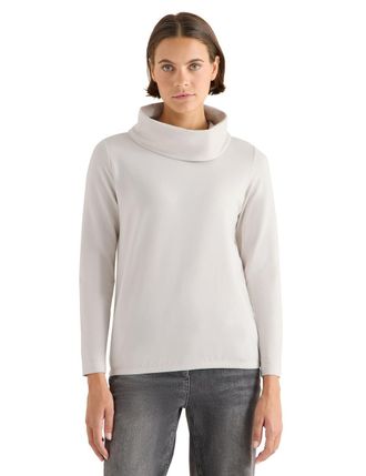 Cecil Damen 3227753 Shirt mit großem Kragen, Light Greige, XL