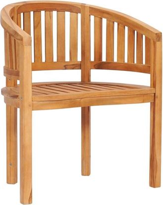vidaXL Vidaxl - Chaise en forme de banane Bois de teck solide