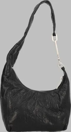 Rick Owens Womens Shoulder Bag Disco Gemini Leather Black Lamb