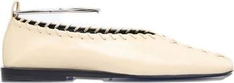 Jil Sander Geflochtene Espadrilles mit Kn&ouml;chelarmband - 270 CREAM
