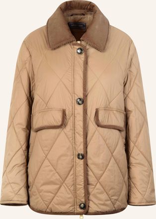 White Label Jacke Steppjacke Mit Cordkragen braun