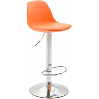 Clp Barhocker Kiel Kunststoff chrom orange