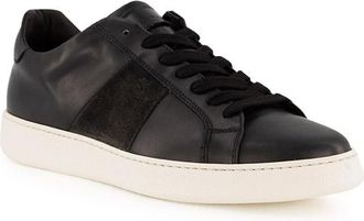 Rosso E Nero Herren Sneaker schwarz Glattleder