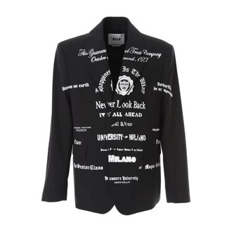 Msgm Guarantee Jacket - - Jackets - Herren - Schwarzk - XL