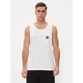 DC Tank-Top Star Pocket Tt ADYZT05378 Wei&szlig; Regular Fit