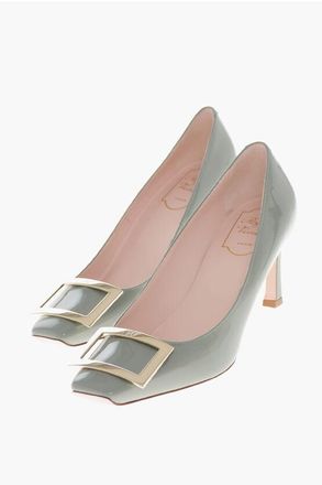 Roger Vivier Patent Pumps BELLE VIVIER With Front Buckle 7cm size 38,5