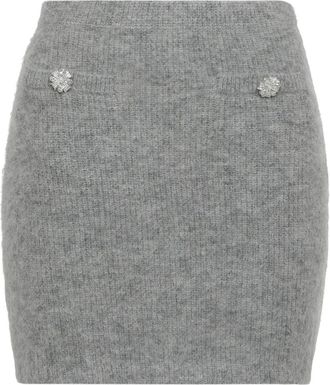 Self Portrait Femme, Jupes, Gris, Taille: 40 FR Skirts