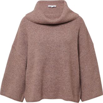 Comma Poncho-Pullover im Boxy Fit