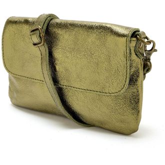 Daxon by - Sac pochette en cuir &agrave; bandouli&egrave;re