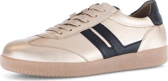 Gabor Damen Low-Top Sneaker, Frauen Sneaker,rustikal,sensitiv,stabil,trage-Komfort,Tritt-fest,vegan,Rose,heiss,Champagner/schwarz,38.5 EU / 5.5 UK