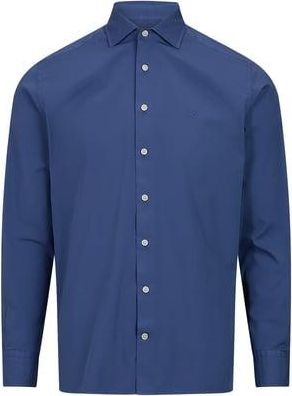 Hackett Chemise slim &agrave; logo brod&eacute; en coton m&eacute;lang&eacute;