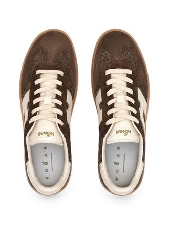 Hogan Colour-Block Leather Sneaker - Brown