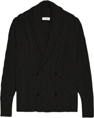 A Paper Kid Homme, Pulls, Noir, Taille: M Cardigan