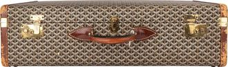 Goyard Crossbody Bags - Goyard Goyardine Monogram Suitcase 80 Trunk Koffer - Gr. unisize - in Braun - f&uuml;r Damen