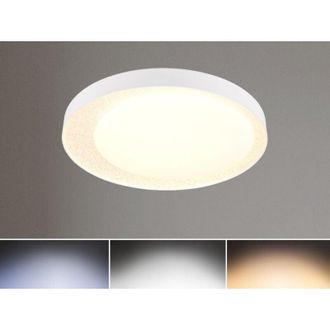 Trio Led Deckenleuchte aleta Wei&szlig; mit Fernbedienung dimmbar & Tageslicht, &oslash; 45cm