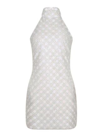 Rotate Robe Au Genou - Blanc