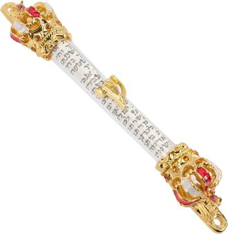 Soimiss Zarte Metall T&uuml;rrolle f&uuml;r Haust&uuml;r mit Religi&ouml;sem Schriftrollen Design Rote Vintage T&uuml;rdeko Leicht und Dekorativ f&uuml;r Zuhause und Einweihungsgeschenk