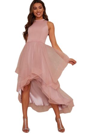 Chi Chi London Damen Chi Thaiy Kleid Cocktail, mink, 16