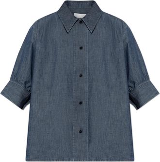 Jil Sander Femme, Blouses et Chemises, Bleu, Taille: 36 FR Chemise en denim