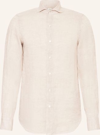 Finamore Finamore 1925 Leinenhemd Tokyo Sergio Slim Fit beige
