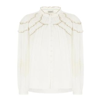 Isabel Marant Stylisches Top f&uuml;r Trendy Looks - - Blouses & Shirts - Damen - Wei&szlig; - M