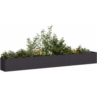 vidaXL Vidaxl - Jardini&egrave;re noir 360x40x40 cm acier lamin&eacute; &agrave; froid