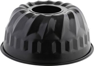 axentia Bundform schwarz, antihaftbeschichtete Kuchenform, Backform aus Carbonstahl Ø 22 cm