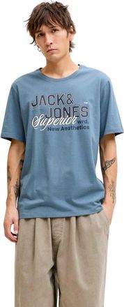 Jack & Jones Print-Shirt (Spar-Set, 4er-Pack) mit Logodruck, aus Bio-Baumwolle
