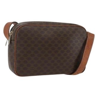 Celine Pre-owned Vintage macadam Schultertasche - - Pre-owned - Damen - Braun - ONE SIZE
