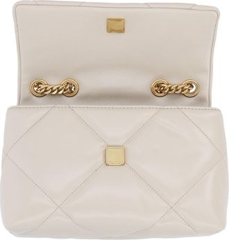 Tory Burch Womens Kira Small Bag Beige Leather Shoulder