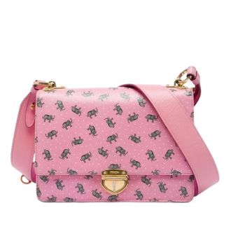 Prada Pre-owned Bedruckte Saffiano Umh&auml;ngetasche - - Pre-owned - Damen - Rosa - ONE SIZE