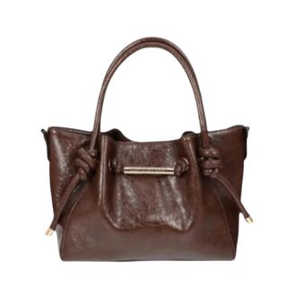 Lola Casademunt Umh&auml;ngetasche mit ausgeschnittenem Metallgriff - - Bags - Damen - Braun - ONE SIZE