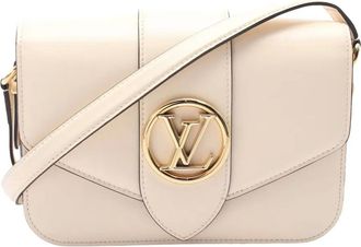 Louis Vuitton sac à bandoulière LV Pont 9 Soft MM (2021-2025) - Blanc