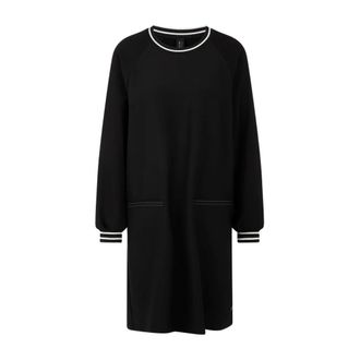 Marc Cain Flie&szlig;endes Midikleid in A-Linie - - Dresses - Damen - Schwarzk - S