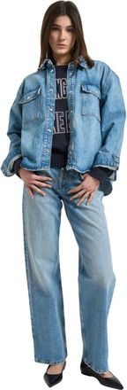 Anine Bing Femme, Blouses et Chemises, Bleu, Taille: 40 FR Paxton Shirt