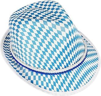 Generic Chapeaux Fedora - Chapeau de plage et soleil | Design classique à carreaux pour fêtes familiales, concerts, activités de plein air, mariages, événemen