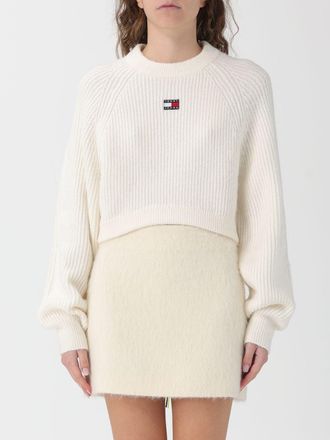 Tommy Jeans Pullover TOMMY JEANS Damen Farbe Weiß
