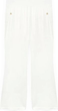 Fiorella Rubino Femme, Pantalons, Blanc, Taille: 44 FR Flare Knit Pants