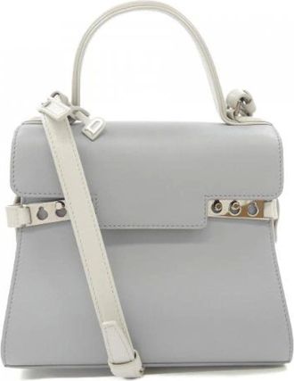Delvaux Pre-owned JOY Calf Bag - Femme - Pre-owned - Gris - Taille: ONE Size