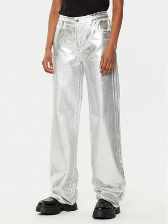 A|X Armani Exchange Stoffhose XW000056 AF10836 M8047 Silberfarben Relaxed Fit