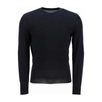 Drumohr Feinstrickpullover mit Rundhalsausschnitt - - Knitwear - Herren - Blau - S