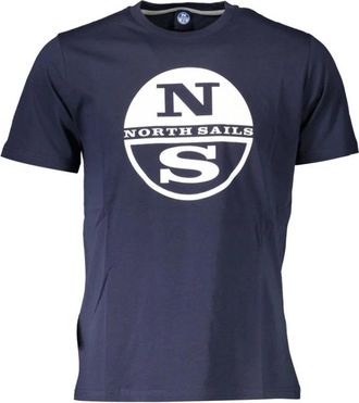 North Sails Nautische Essenz Baumwoll T-Shirt - - Tops - Herren - Blau - 2XL