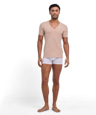 Falke T-Shirt Daily Climate Control tiefer V-Ausschnitt, kurzarm, Cotton-Mix
